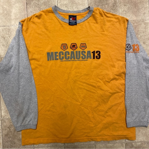 mecca | Shirts | Mecca Usa Tshirt Xl Measurement Yellow Good Condition ...